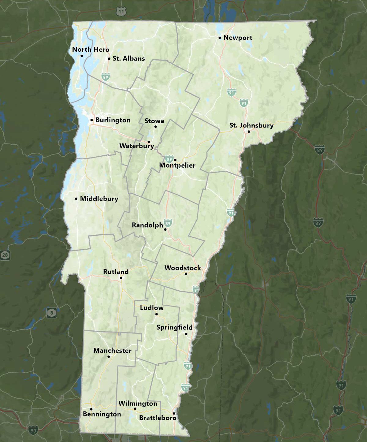 Greater Burlington Vermont Map Maps New North Ender Burlington,